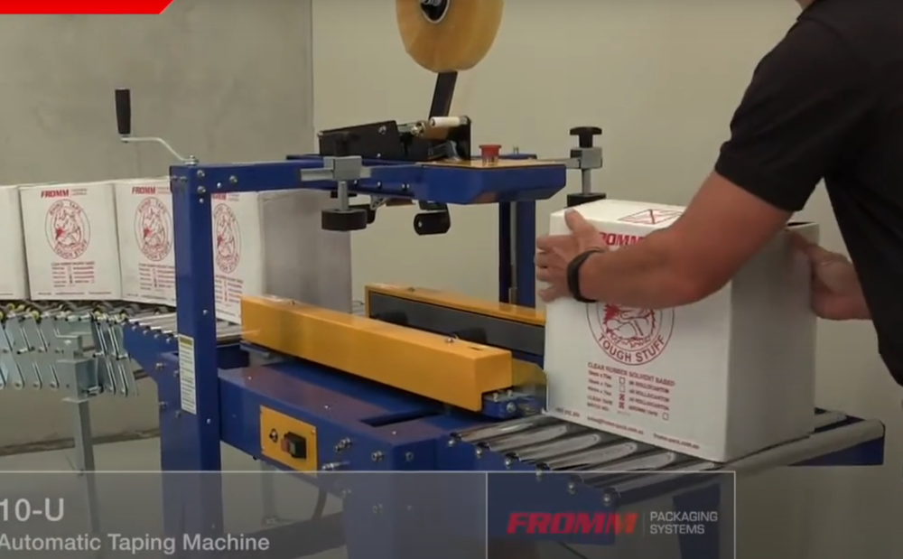 FCS10R Automatic Carton Taping Machine | FROMM Packaging